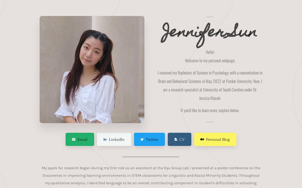 JSun's Professional Webpage